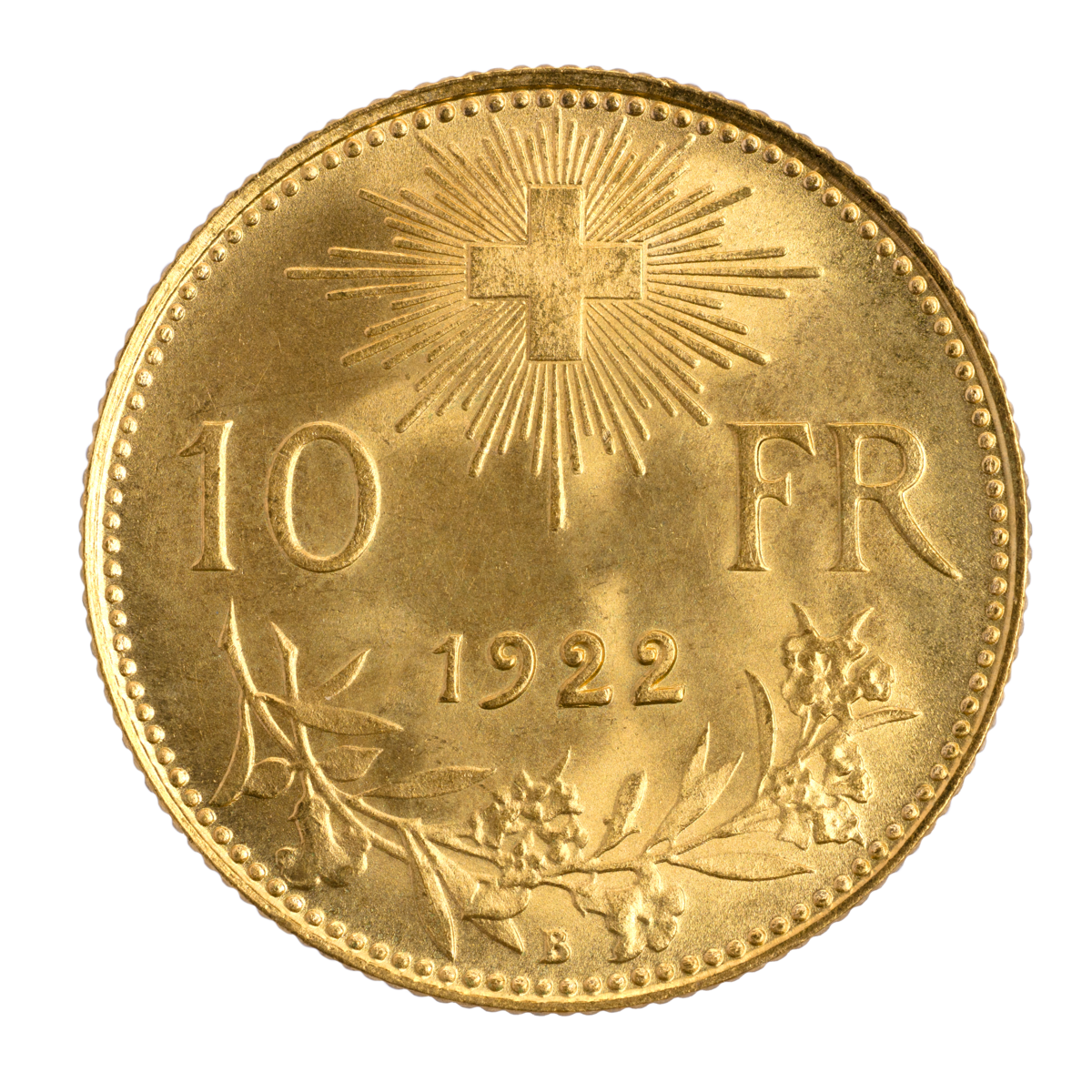 Goldvreneli 10 FR. 1922 | SwissGoldShop